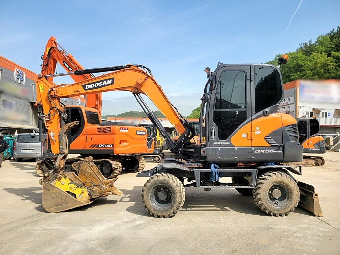 두산 03W 굴삭기 DX55W-5L 22년 풀세트 저가동